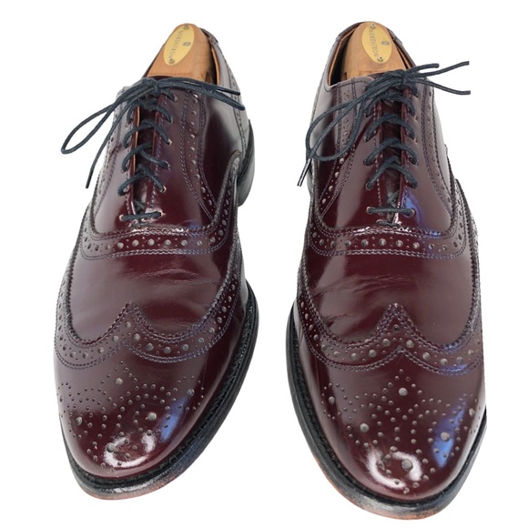 Allen Edmonds | Shoes | Allen Edmonds Lloyd Burgundy Leather Wingtip ...